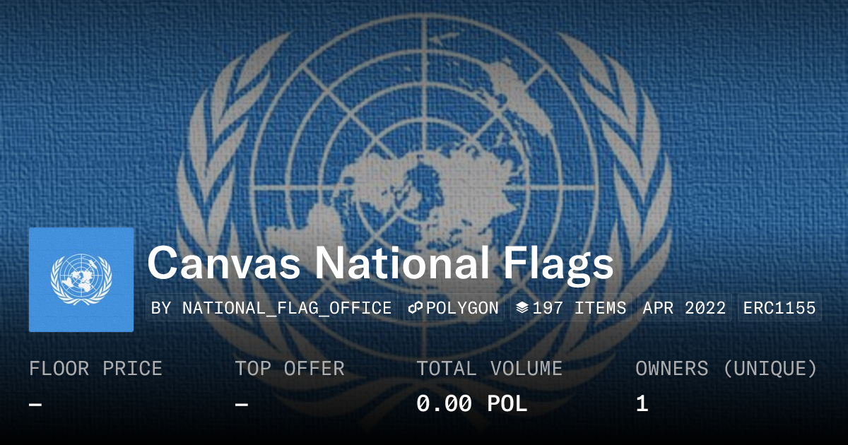 Canvas National Flags - Collection | OpenSea