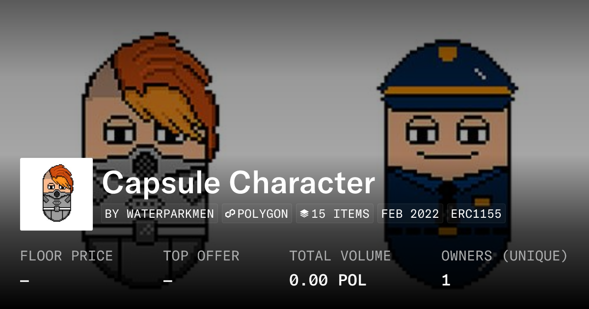 Capsule Character - Collection | OpenSea