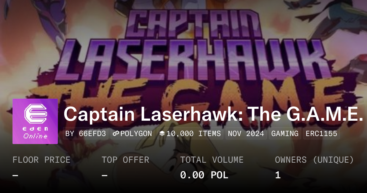 Captain Laserhawk: The G.A.M.E. - Collection | OpenSea