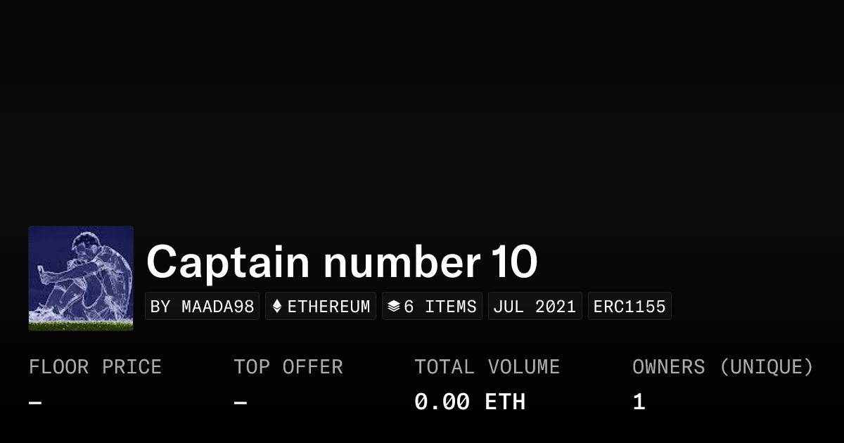 Captain number 10 - Collection | OpenSea