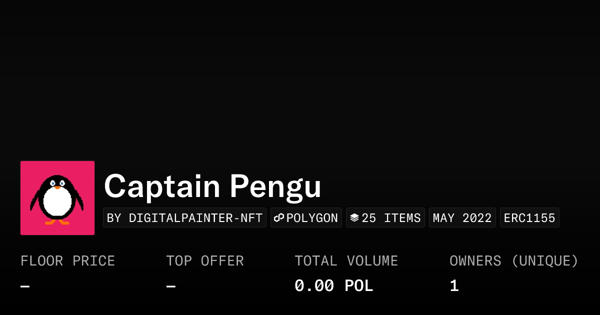 Captain Pengu - Collection | OpenSea