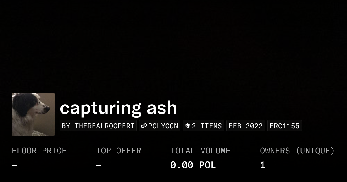 capturing ash - Collection | OpenSea