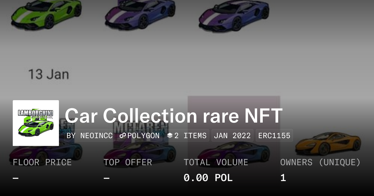 Car Collection rare NFT - Collection | OpenSea