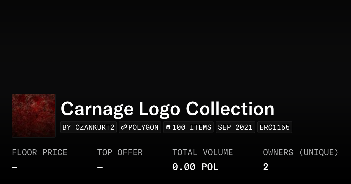 Carnage Logo Collection - Collection | OpenSea