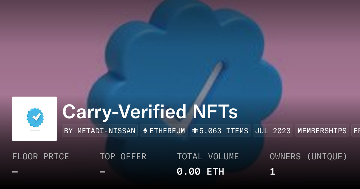Carry-Verified NFTs - Collection | OpenSea