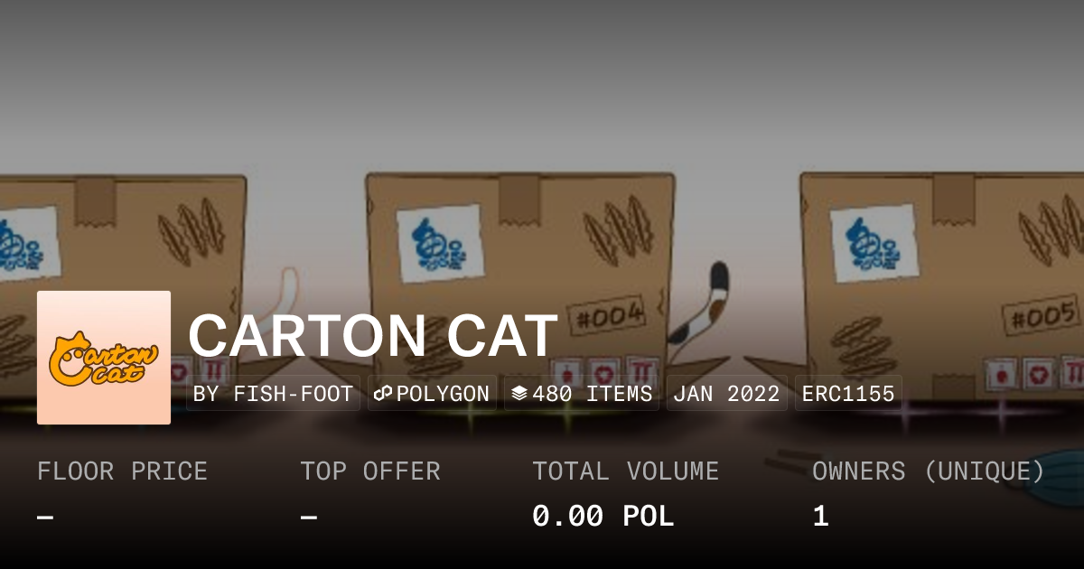 CARTON CAT - Collection | OpenSea