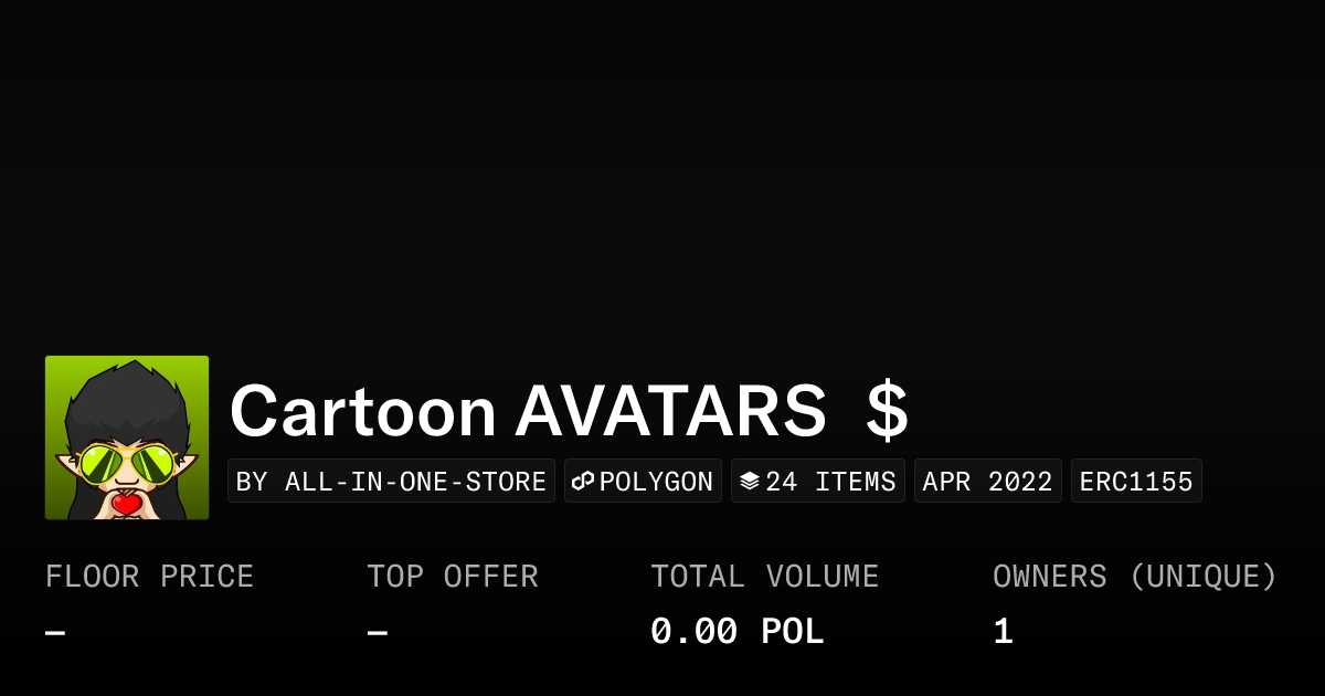 Cartoon AVATARS $ - Collection | OpenSea