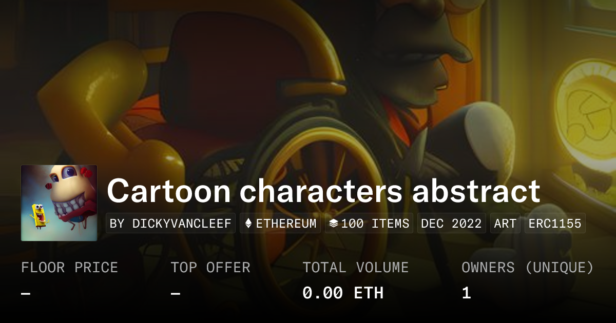 Cartoon characters abstract - Collection | OpenSea