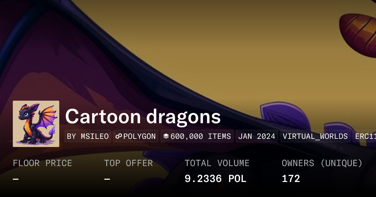 Cartoon dragons - Collection | OpenSea