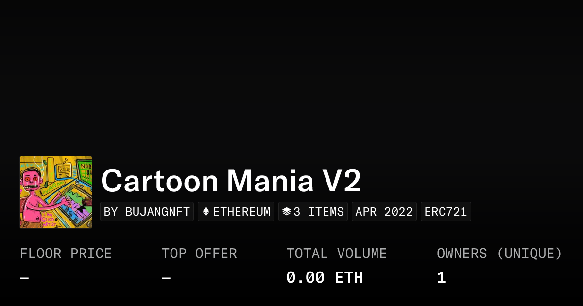 Cartoon Mania V2 - Collection | OpenSea