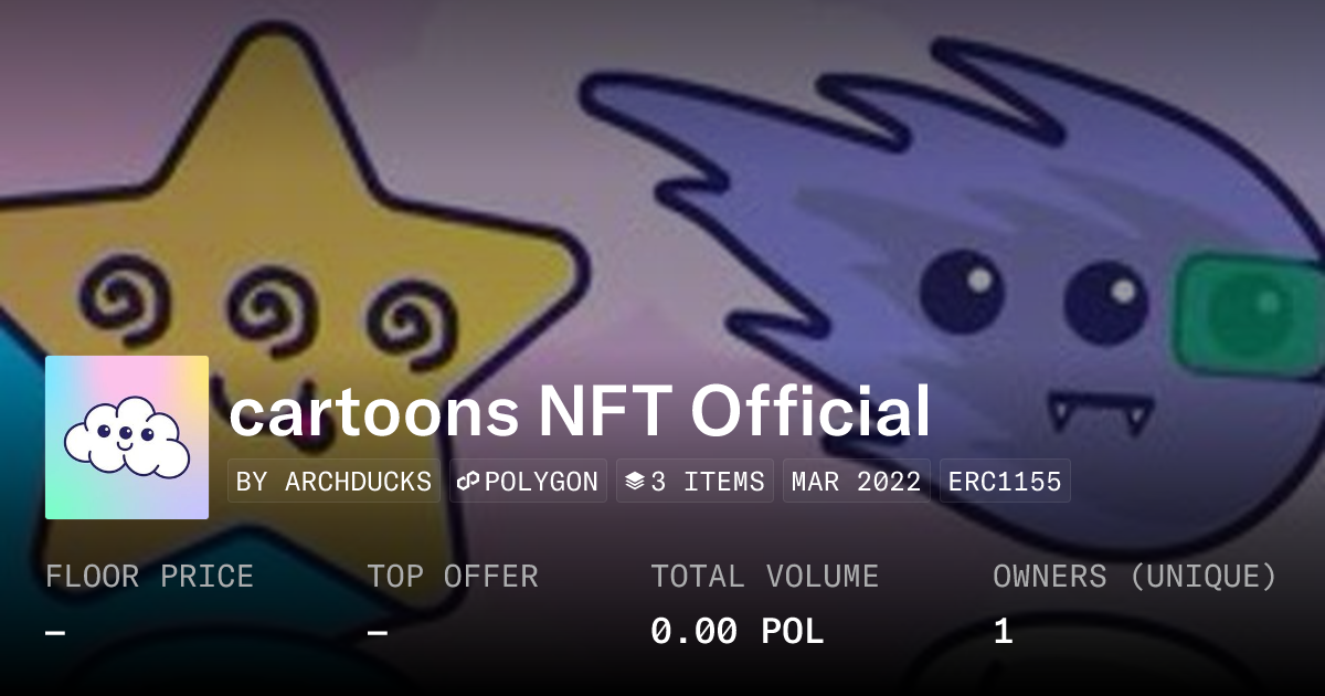 cartoons NFT Official - Collection | OpenSea