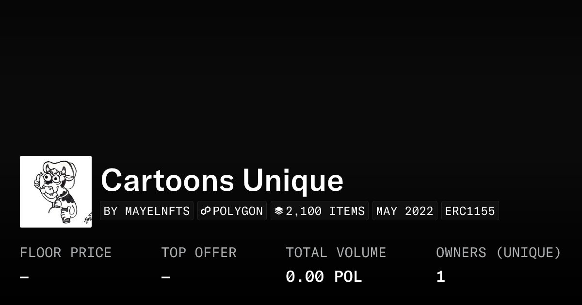 Cartoons Unique - Collection | OpenSea