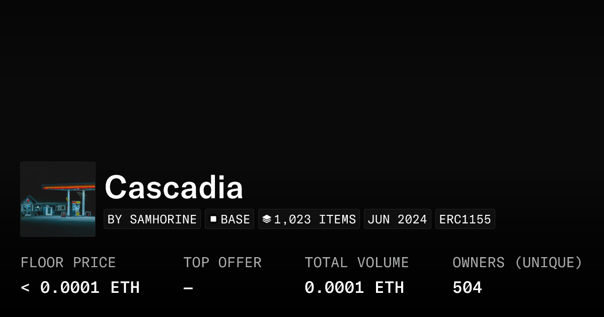 Cascadia - Collection | OpenSea