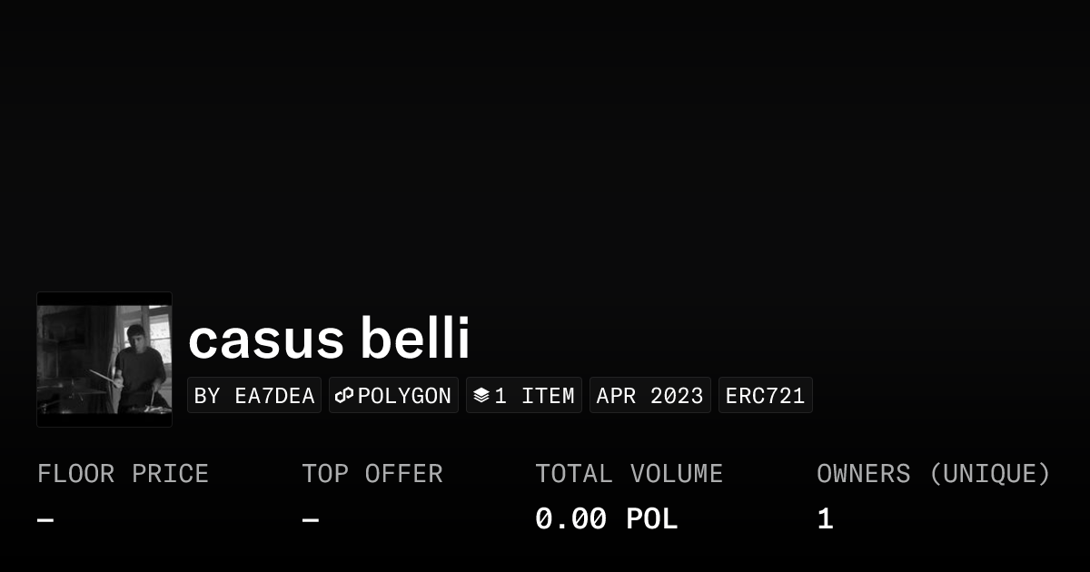 casus belli - Collection | OpenSea