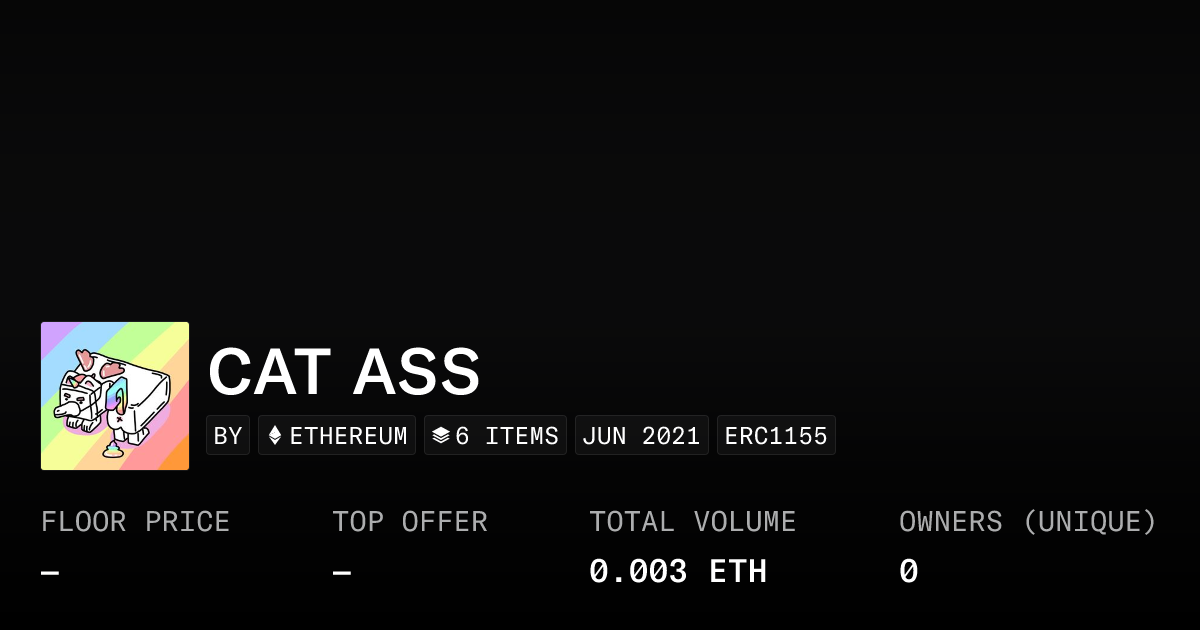 CAT ASS - Collection | OpenSea