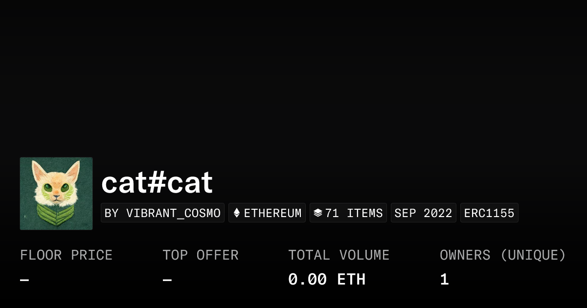 cat#cat - Collection | OpenSea