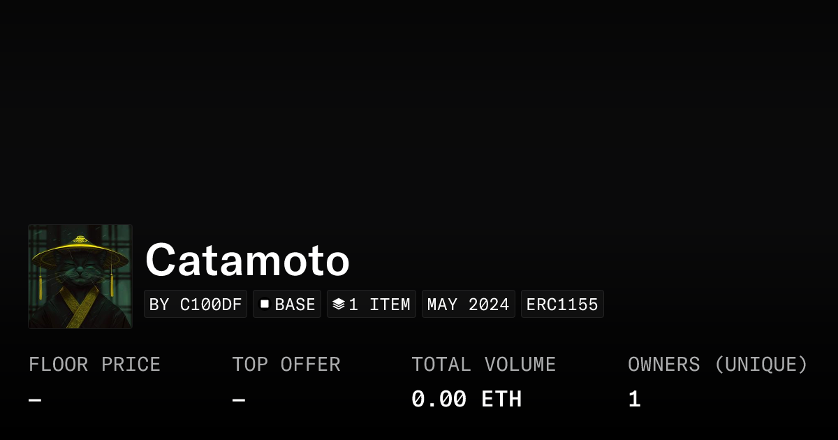 Catamoto - Collection | OpenSea