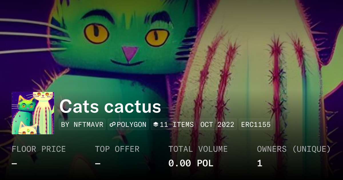 Cats cactus - Collection | OpenSea