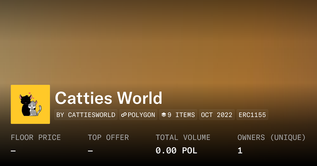 Catties World - Collection | OpenSea