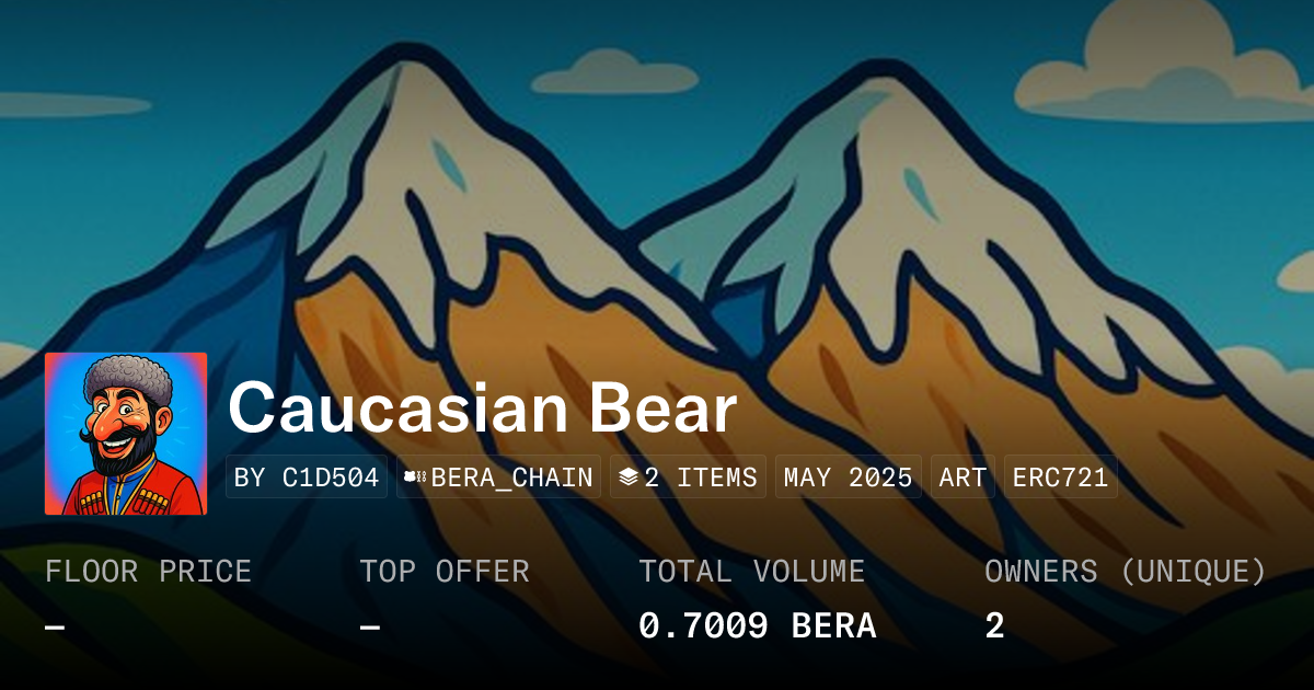 Caucasian Bear - Collection | OpenSea