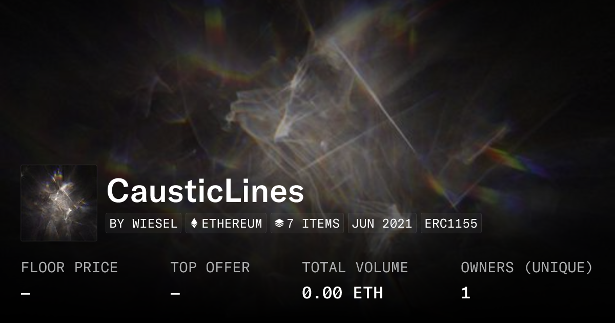 CausticLines - Collection | OpenSea