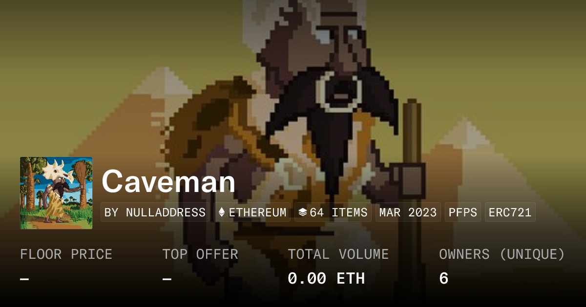 Caveman - Collection | OpenSea