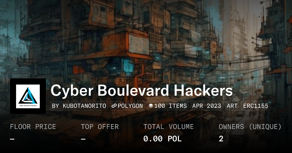 Cyber Boulevard Hackers - Collection | OpenSea