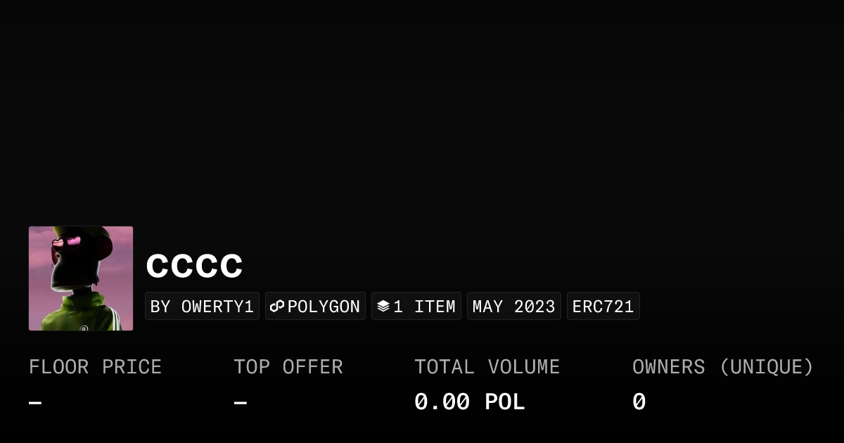 cccc - Collection | OpenSea