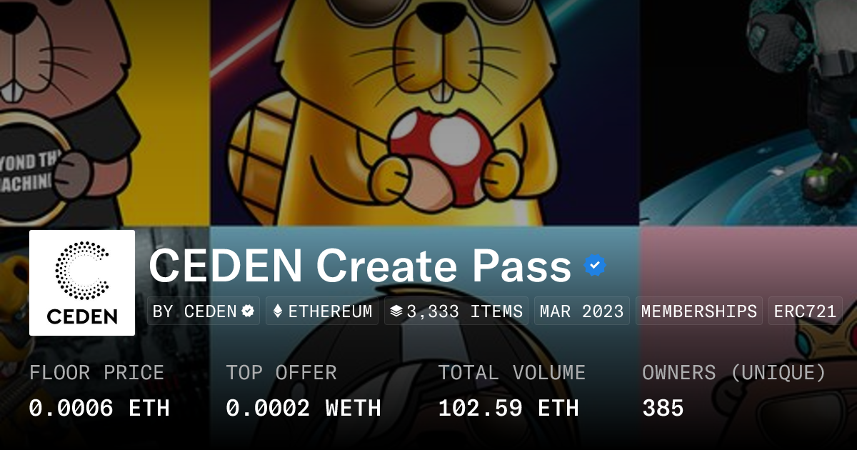 CEDEN Create Pass - Collection | OpenSea