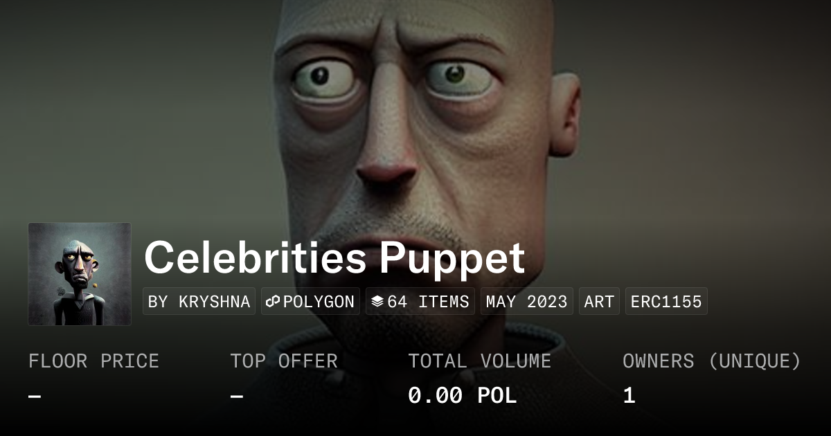 Celebrities Puppet - Collection | OpenSea