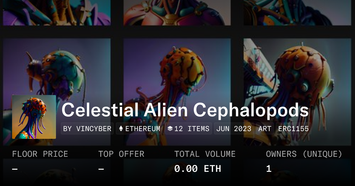 Celestial Alien Cephalopods - Collection | OpenSea