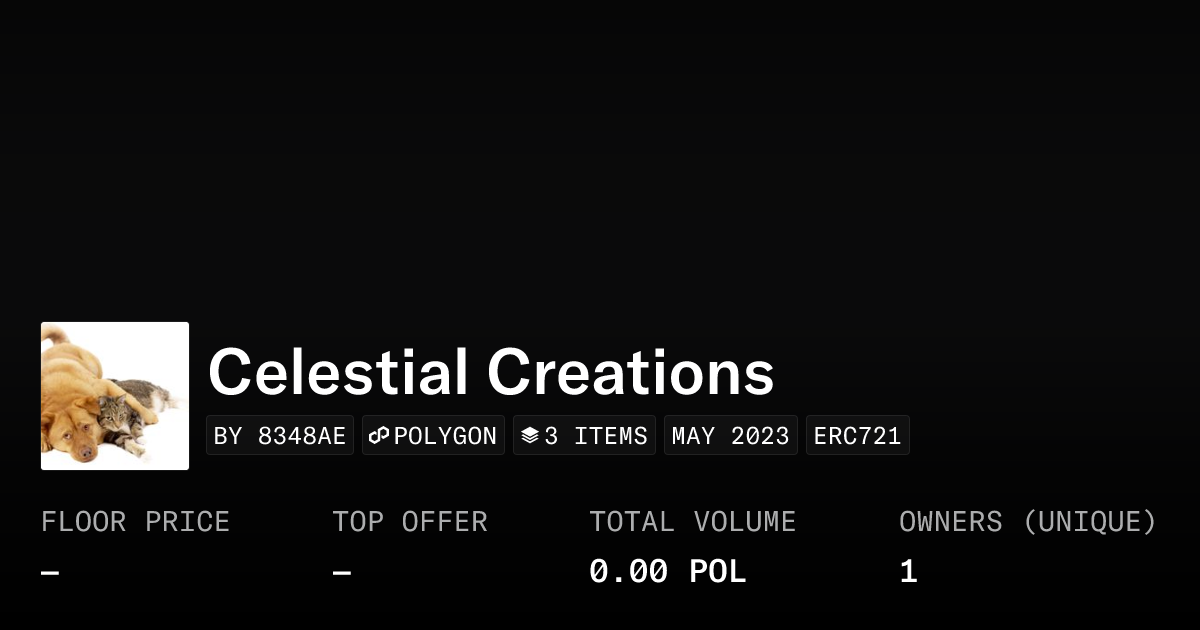 Celestial Creations - Collection | OpenSea
