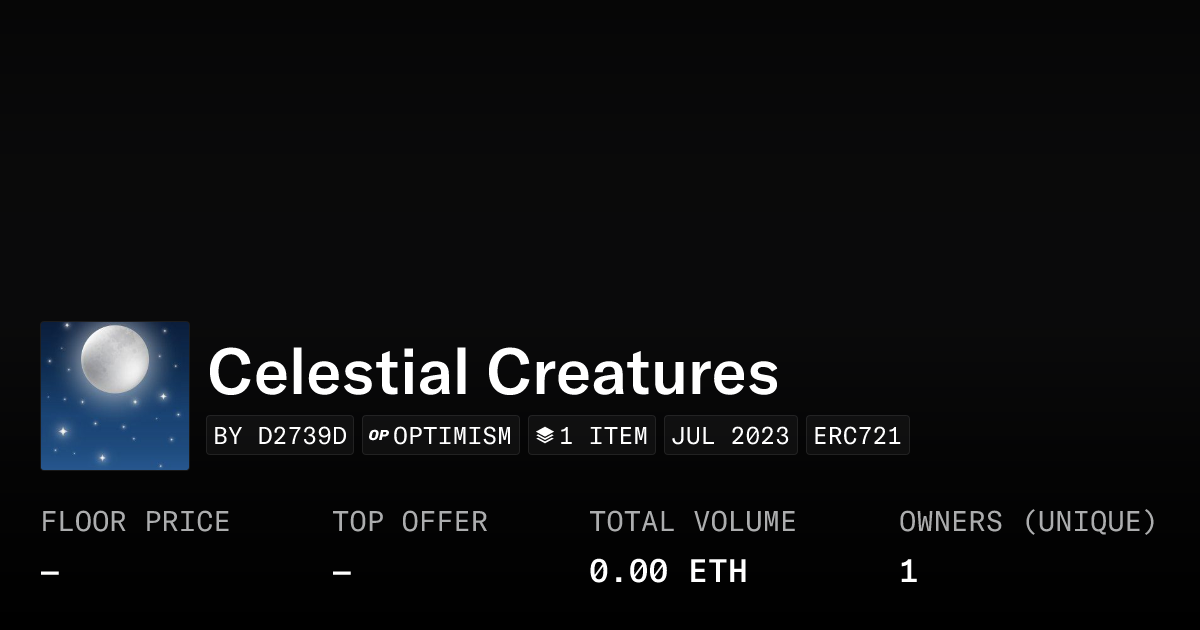 Celestial Creatures - Collection | OpenSea
