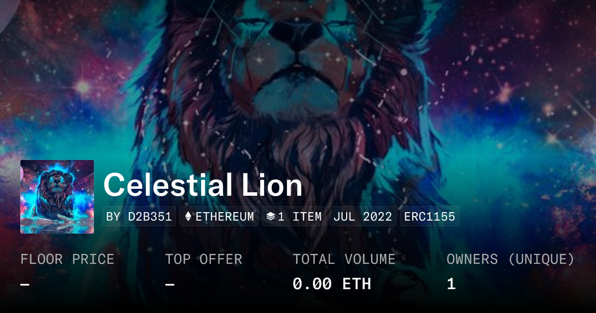 Celestial Lion - Collection | OpenSea