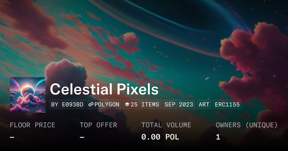 Celestial Pixels - Collection | OpenSea