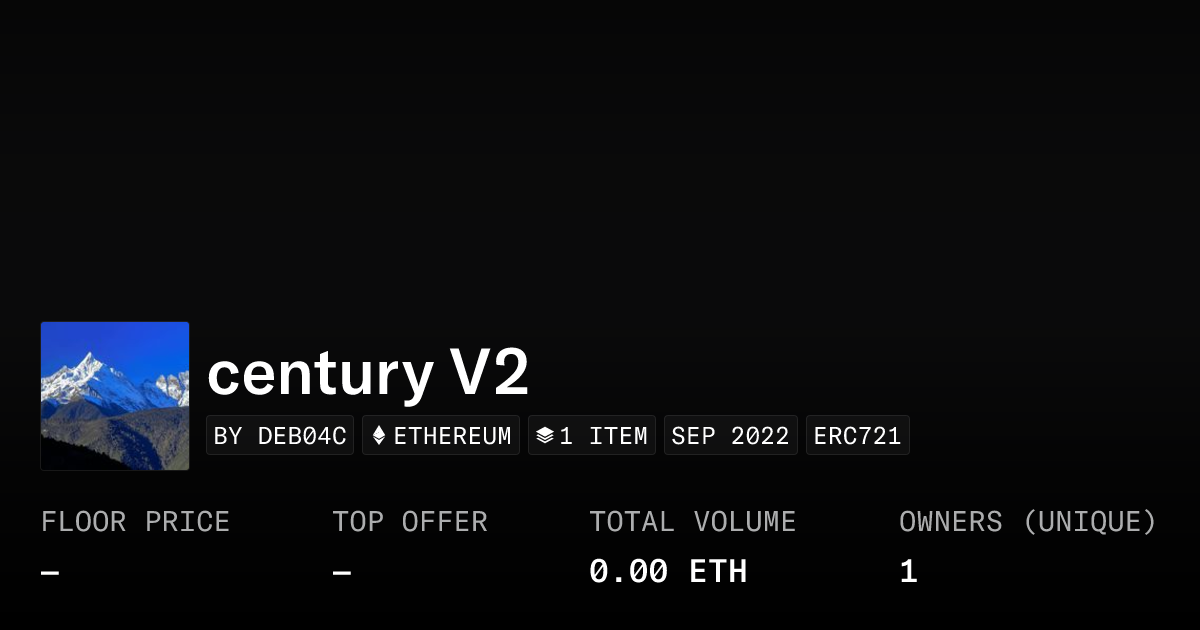 century V2 - Collection | OpenSea