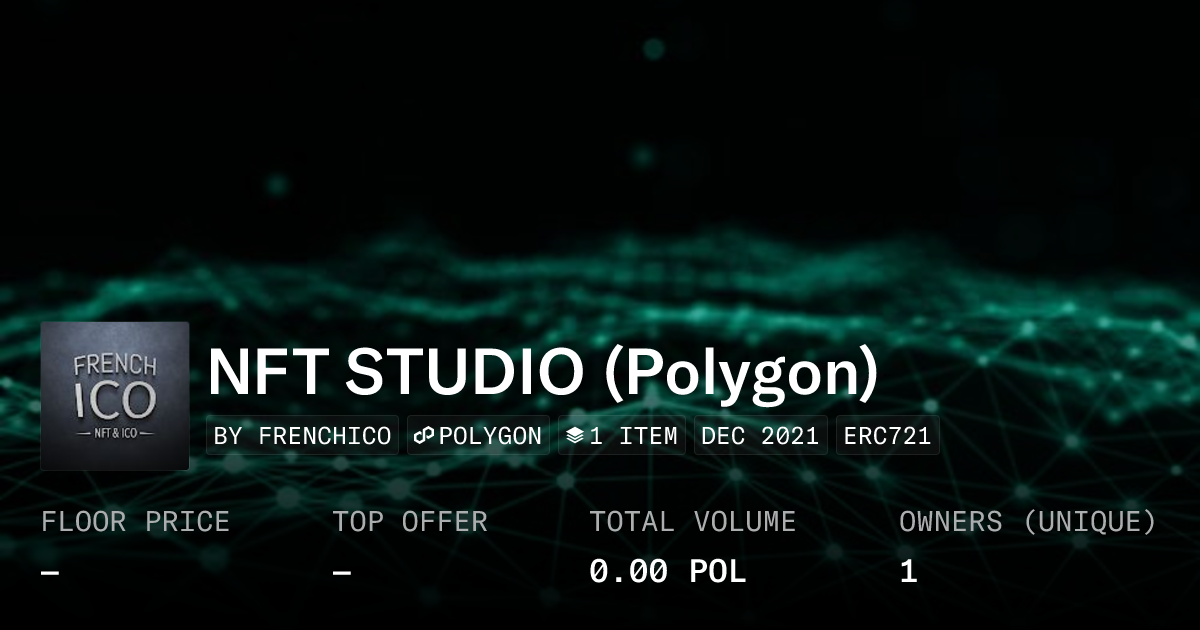 NFT STUDIO (Polygon) - Collection | OpenSea