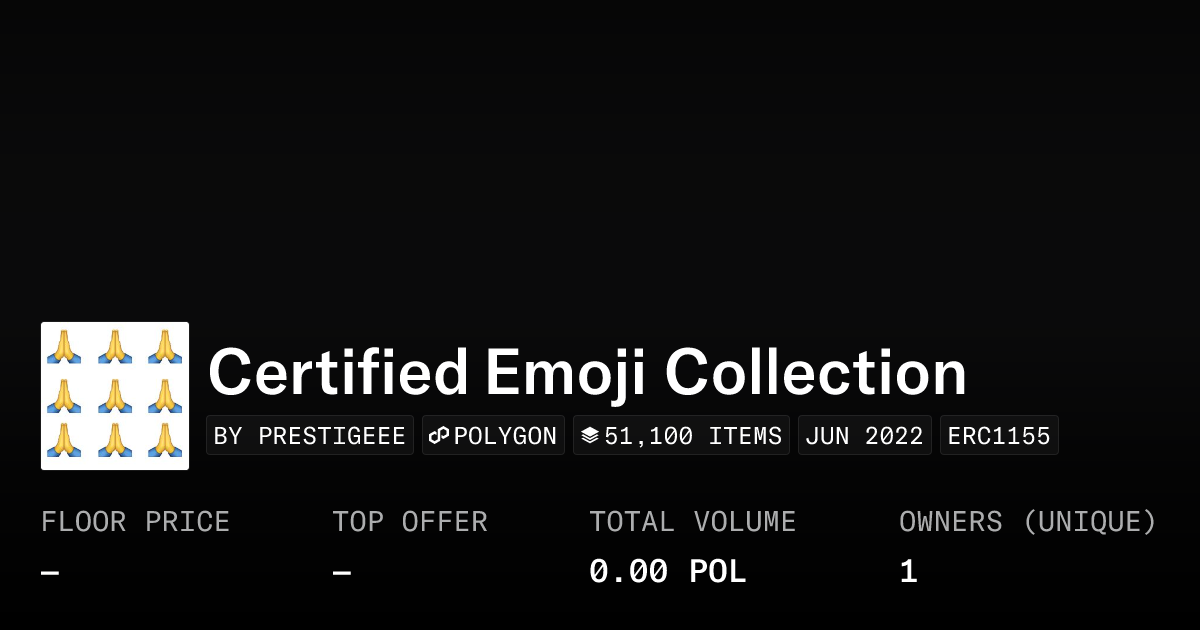 Certified Emoji Collection - Collection | OpenSea