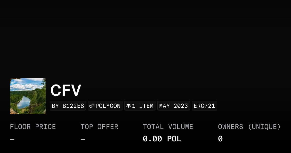 CFV - Collection | OpenSea