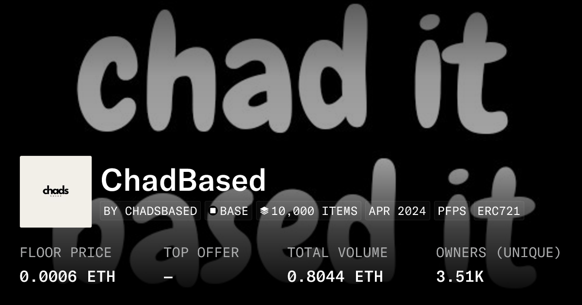 ChadBased - Collection | OpenSea