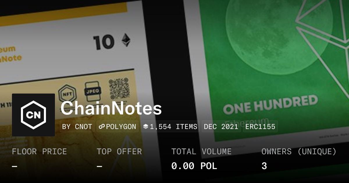 ChainNotes - Collection | OpenSea