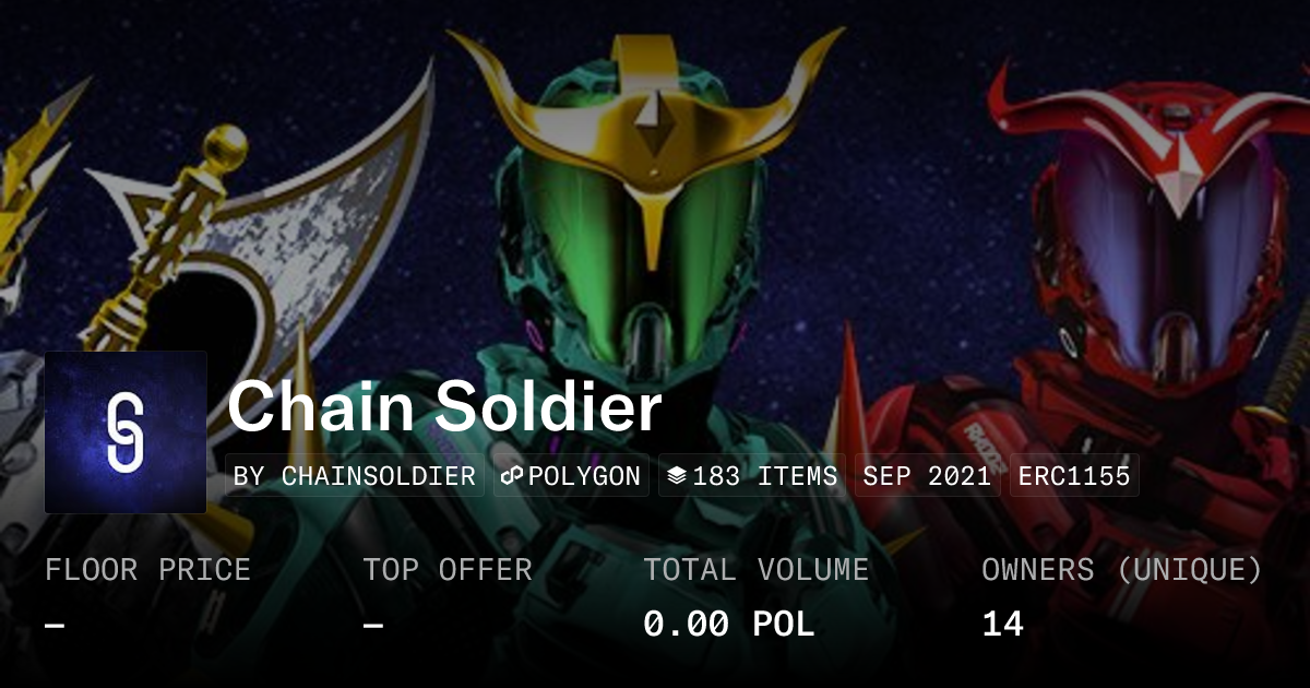 Chain Soldier - Collection | OpenSea