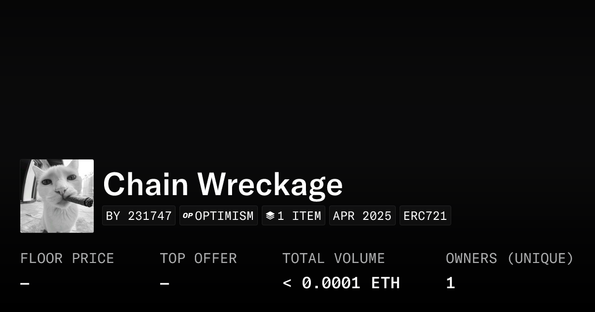 Chain Wreckage - Collection | OpenSea