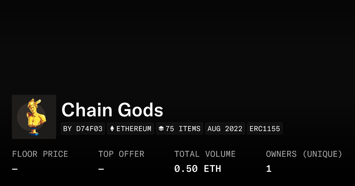 Chain Gods - Collection | OpenSea