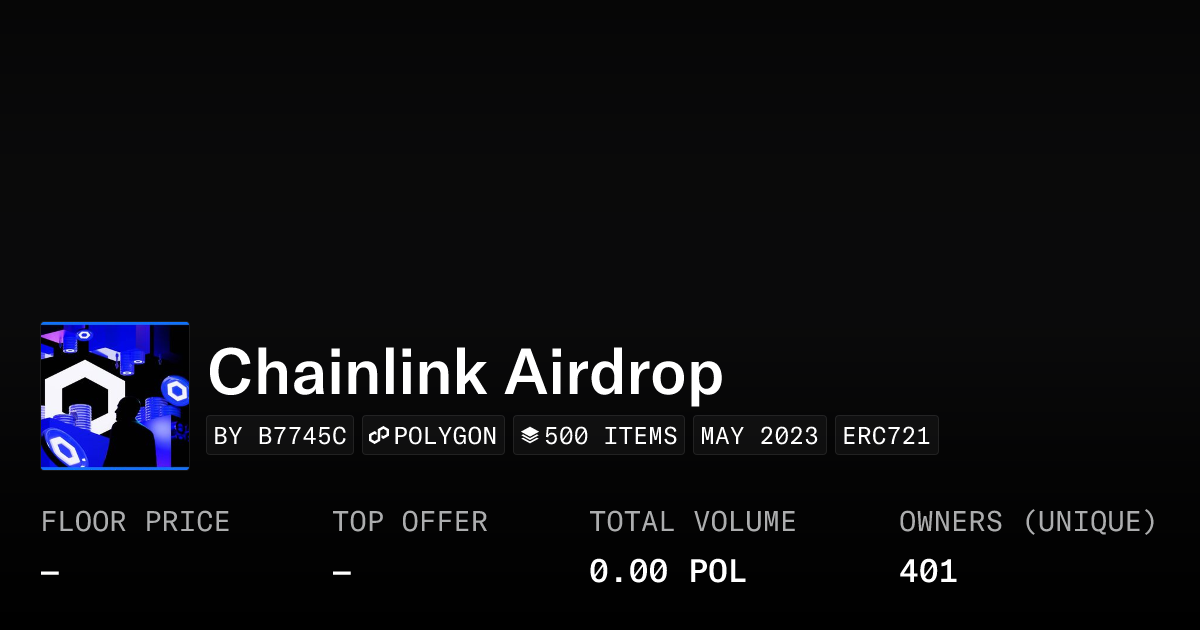Chainlink Airdrop - Collection | OpenSea