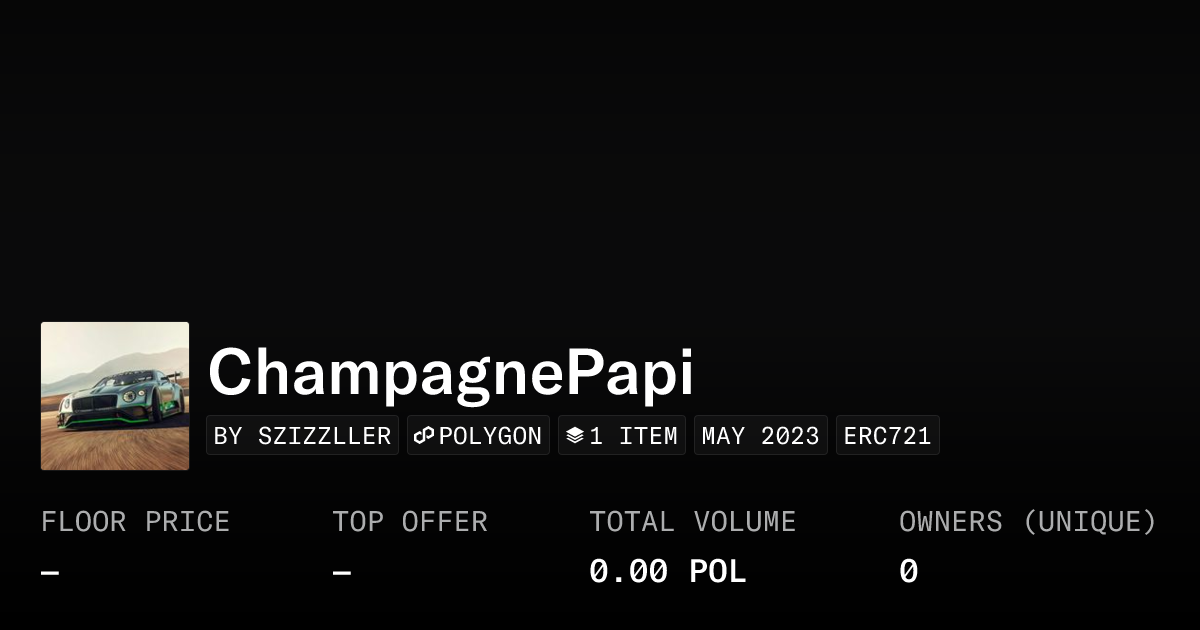 ChampagnePapi - Collection | OpenSea
