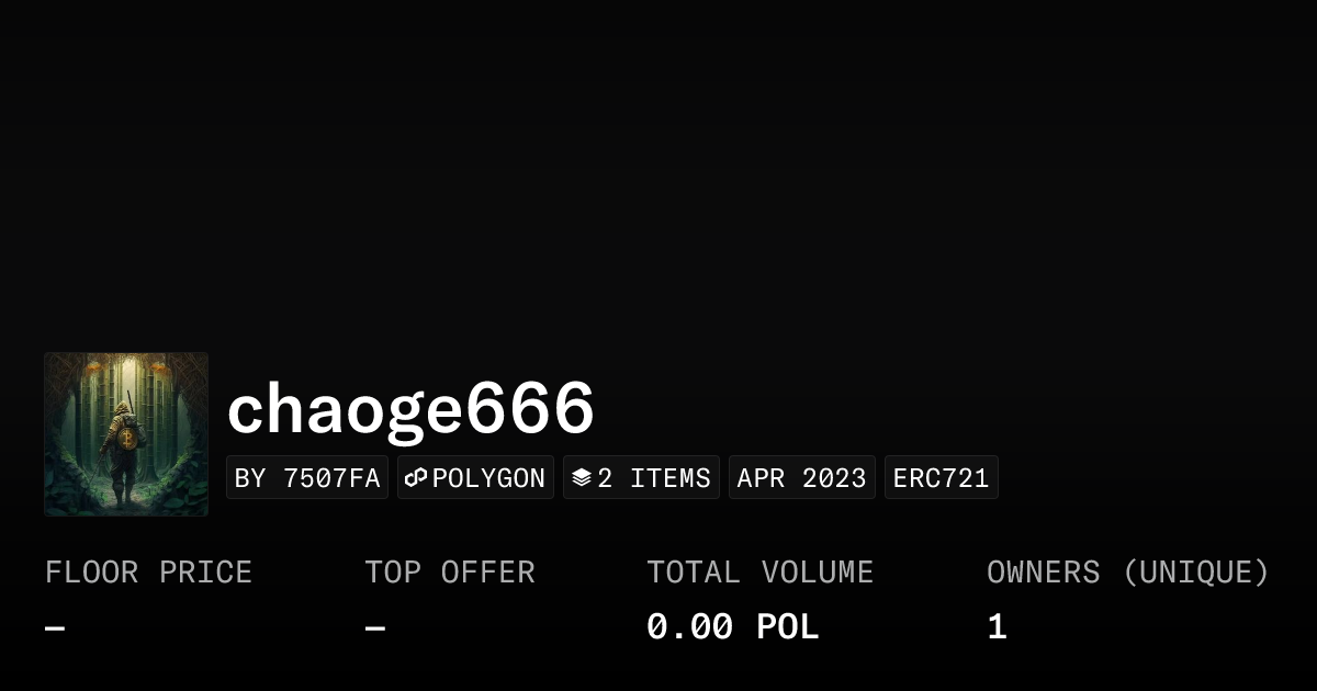 chaoge666 - Collection | OpenSea