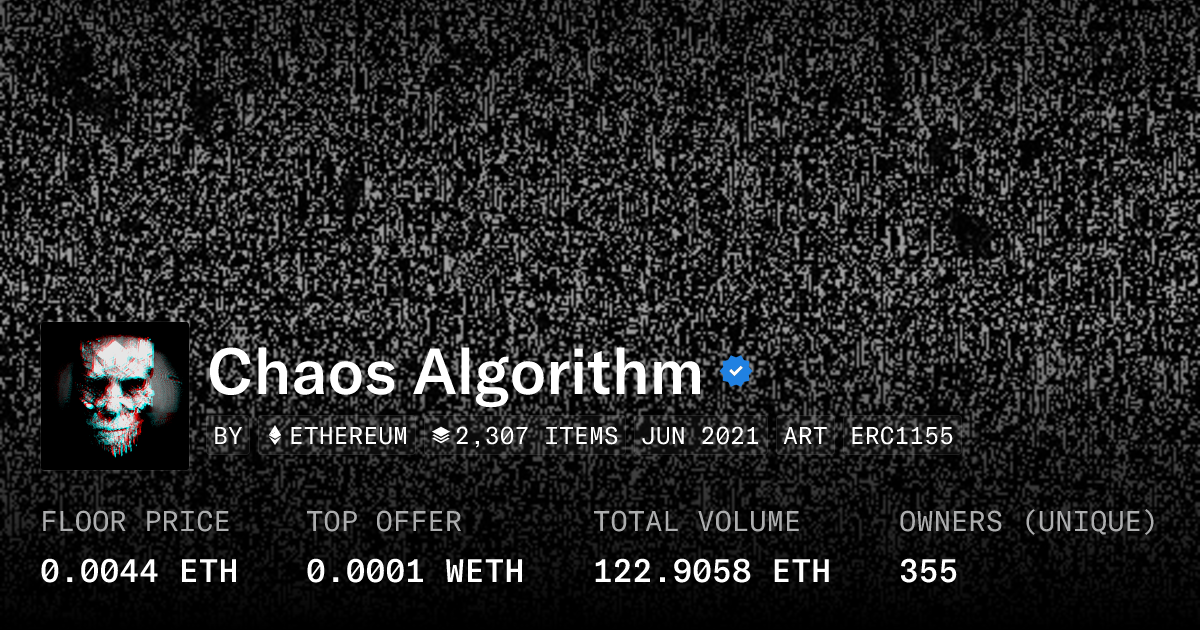 Chaos Algorithm - Collection | OpenSea