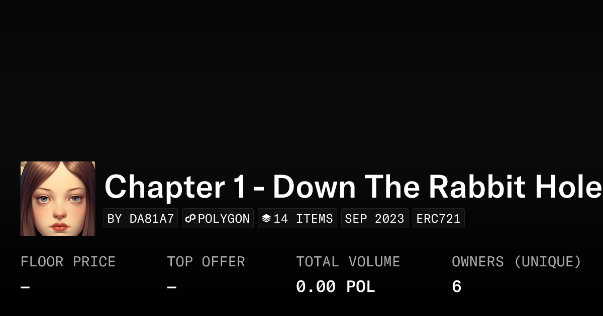 Chapter 1 - Down The Rabbit Hole - Collection | OpenSea