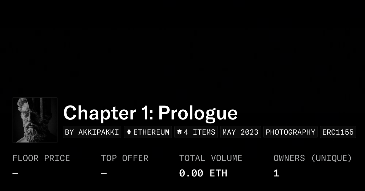 Chapter 1: Prologue - Collection | OpenSea